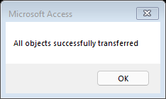 Transferring Multiple Database Objects Between Databases - Blatch Consulting